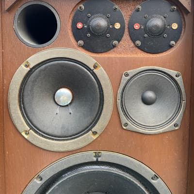 1970s Vintage Sansui SP-1500 Walnut Floor Speakers | Reverb
