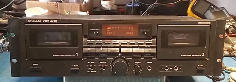 Serviced TASCAM Professional Dual Cassette Deck Recorder | Reverb