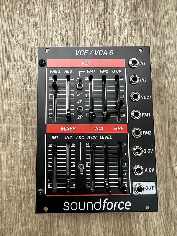SoundForce VCF/VCA Eurorack module Black | Reverb