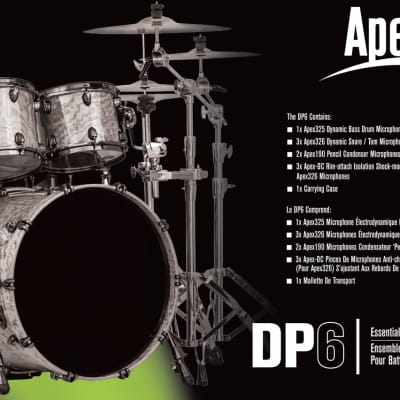 Apex DP6 Deluxe Drum Microphone Pack | Reverb