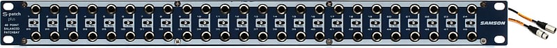 Samson S-Patch Plus 48-point Balanced Patchbay Bundle with | Reverb