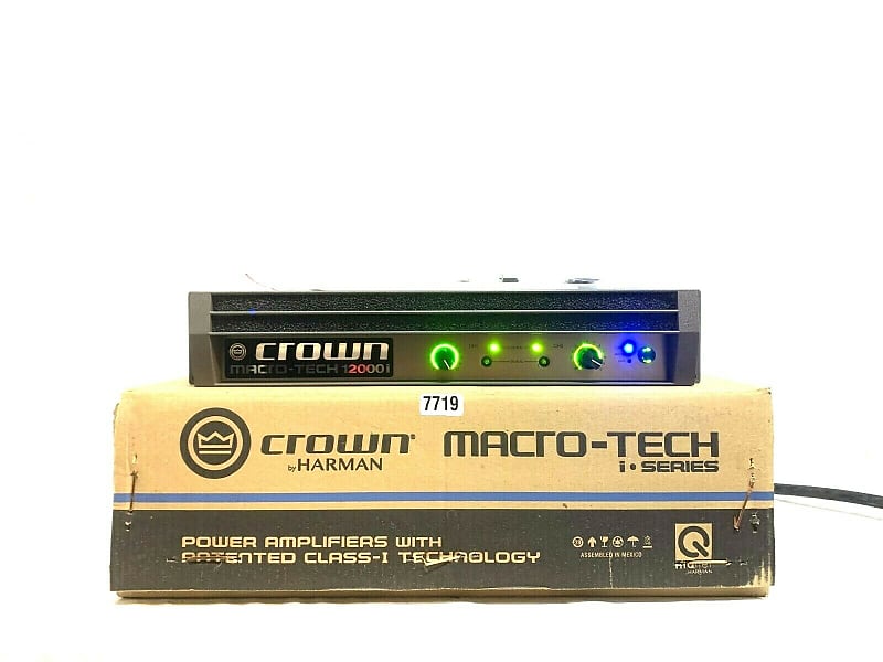 Crown Macro-Tech MA12000i 2Ch Power Amp W/Full Manufacturer | Reverb