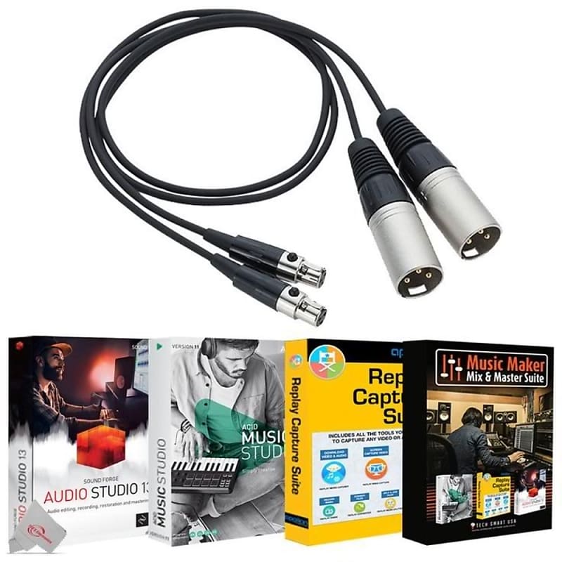 Zoom TXF-8 TA3 to XLR Cable (Pair) + Music Maker Mix and | Reverb