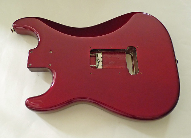Fender Blacktop Stratocaster HH HSH SSS Body Candy Apple Red | Reverb