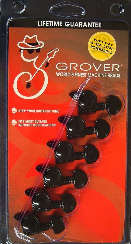 Grover 505BCL6 Mini Roto-Grip Locking Rotomatic Tuners 6 | Reverb