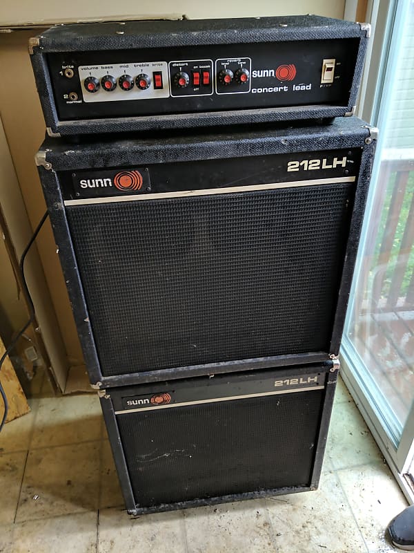 Sunn Concert Lead Guitar Amp Head 1970s - Black | Reverb