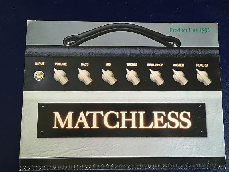 Matchless Catalog with Hot Box Manual 1996 | Reverb