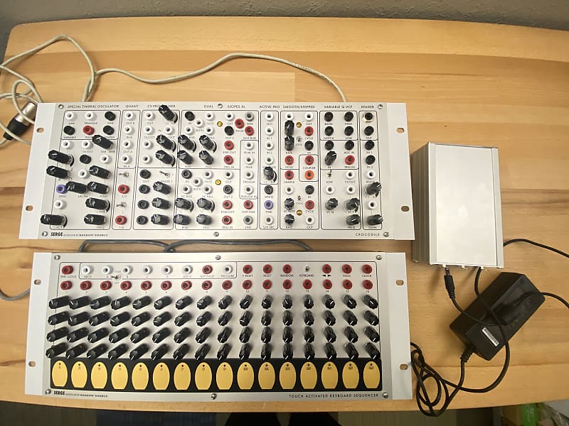 Random Source Serge 4U Crocodile, TKB Touch Keyboard & PS-M | Reverb