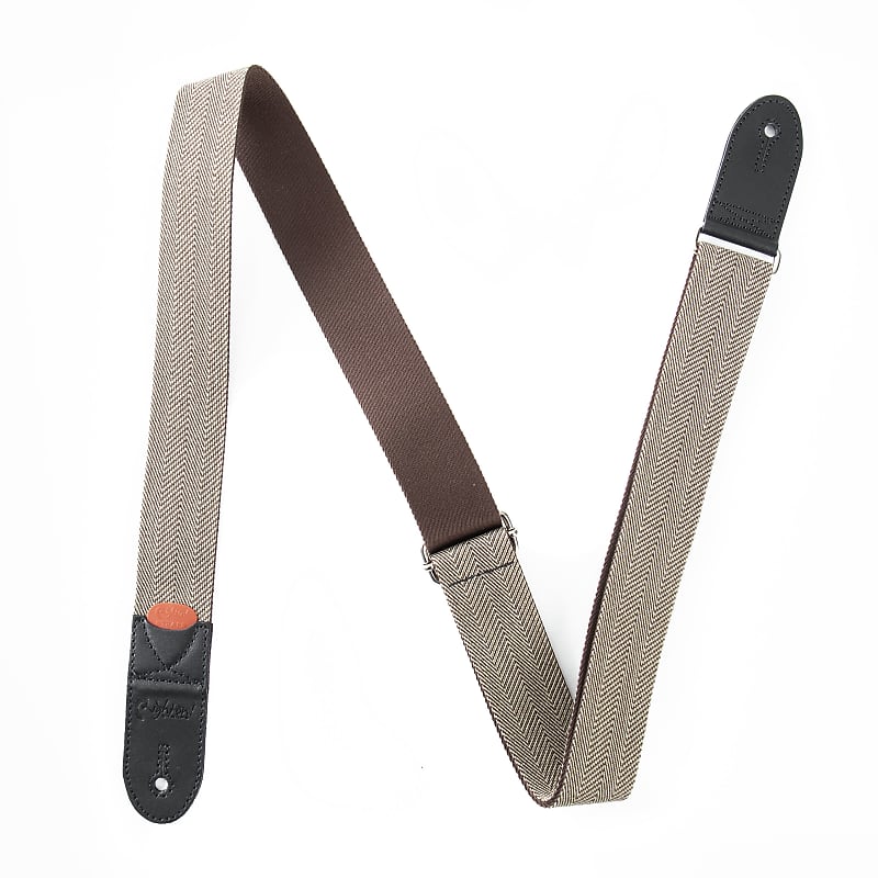 RightOn! Straps Brighton Brown - Strap for Guitars | Reverb