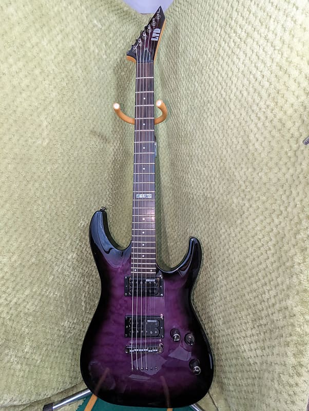 ESP LTD MH-100qmnt - Purple | Reverb