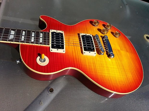 Fujigen History Zls-90 Cherry Sunburst MIJ LP Style w/ Gibson | Reverb