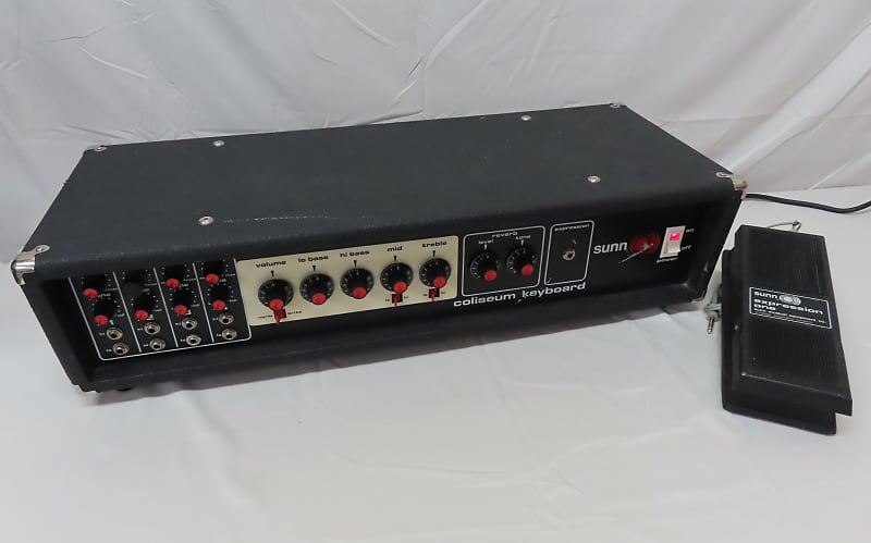 Vintage Sunn Coliseum Keyboard Amplifier - 4 Channel Amp Head | Reverb