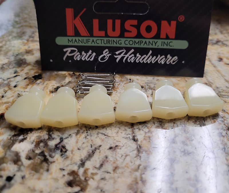 Genuine Kluson *screw-on* Keystone buttons, fits Grover, | Reverb