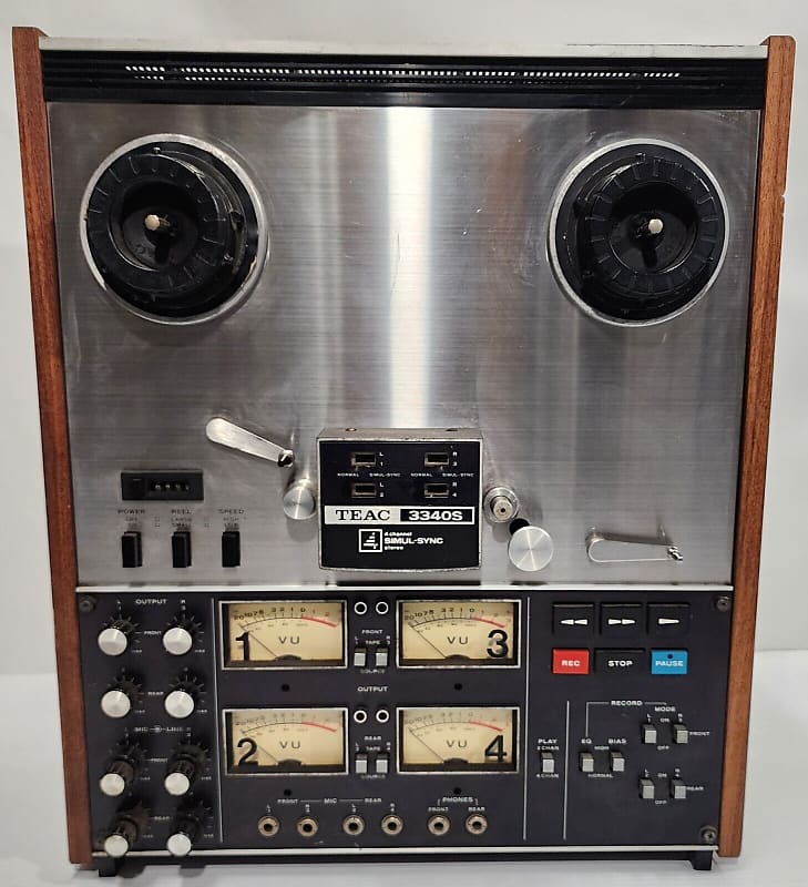 TEAC 3340S Reel-To-Reel Tape Deck 4 Channel Recorder | Reverb