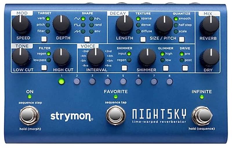 Strymon NightSky Time-Warped Reverberator Effects Pedal | Reverb