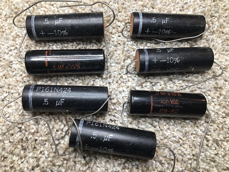 Capacitors, Vintage 0.5 mf / 400v, new old stock, tested | Reverb