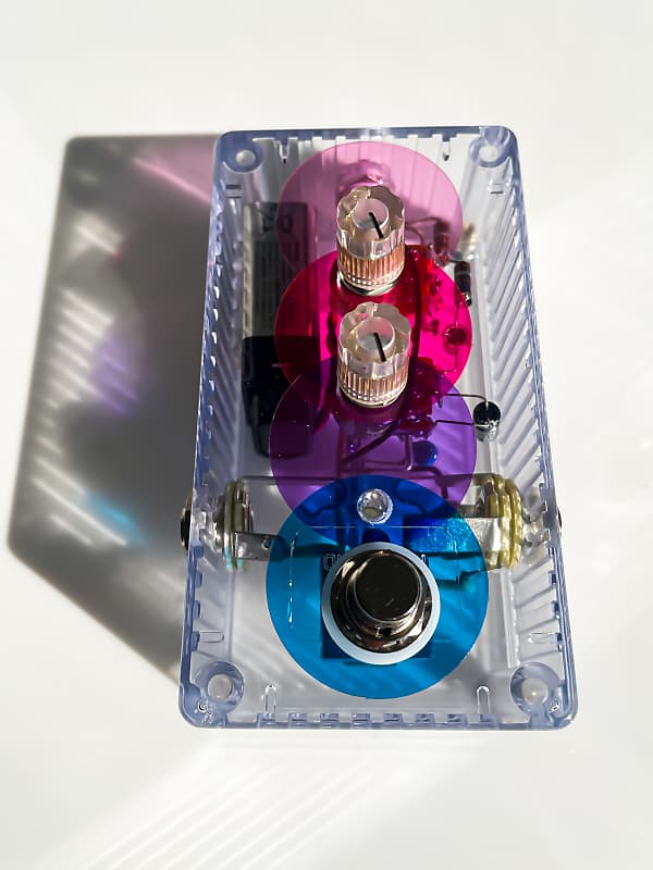 Little Noise The Aaronel Fuzz Clear Transparent Hardwired | Reverb