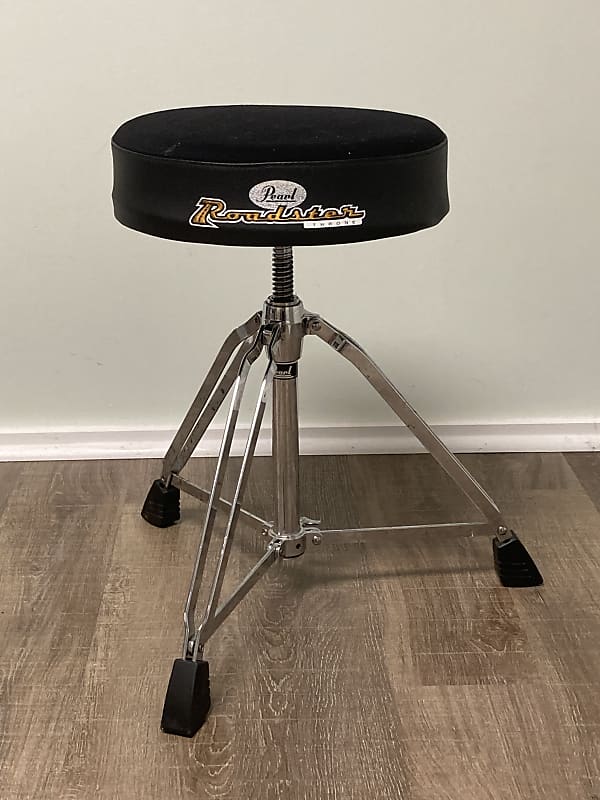 Pearl D-150 Roadster Drum Throne Cloth Round Seat 2000s | Reverb