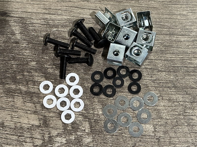 Rack rail mounting hardware (Screws, Clips & Washers) for | Reverb