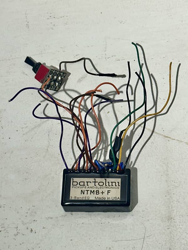 Bartolini NTMB+F 3-Band EQ Bass Preamp Module | Reverb