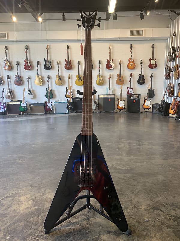 Dean Flying V Bass Black | Reverb