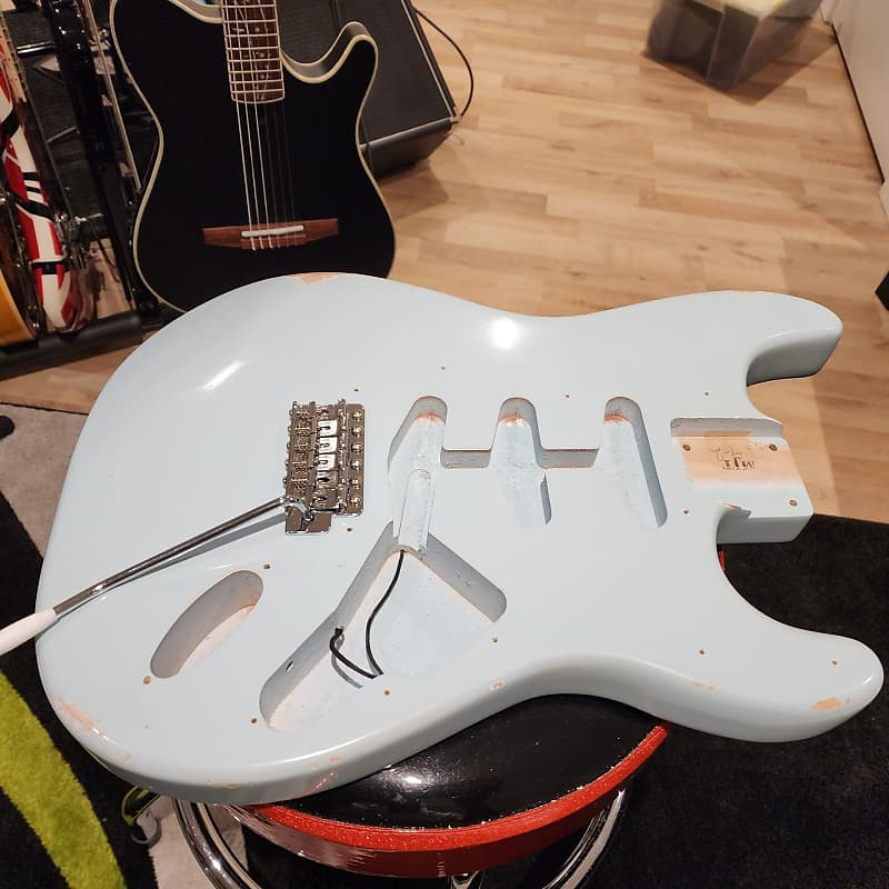 MJT Stratocaster - Sonic Blue relic | Reverb