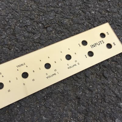 New Reproduction Plexi front panel for Marshall JMP Head | Reverb