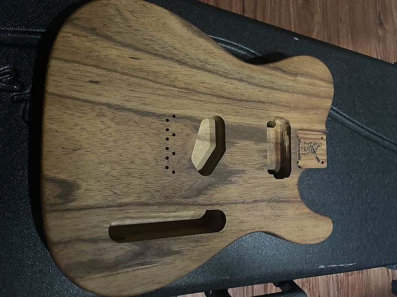 Warmoth Tele 2021 roasted swamp ash tung oil finish. | Reverb