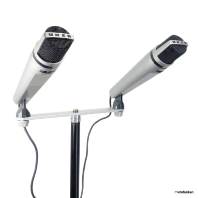 UHER / AKG M534 70's Vintage Dynamic Stereo Set. Case, Clips, | Reverb