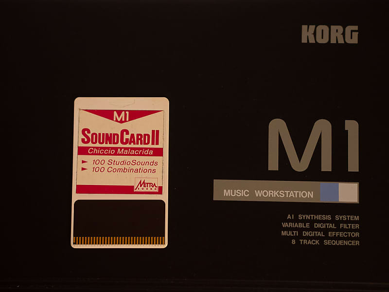 Korg M1 SoundCard II 1990s white/red/black | Reverb