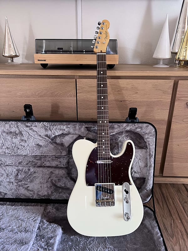Brand New Fender Telecaster 2015 - 2022 - White with tortoise | Reverb
