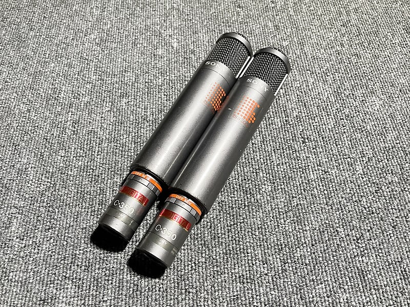 Sony C-350 Pair 80's Vintage Condenser Microphone | Reverb