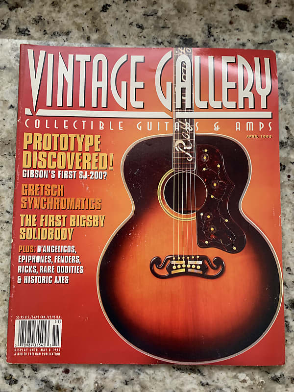 Vintage Gallery Magazine 1995 SJ-200 Nick Lucas D'Angelico | Reverb