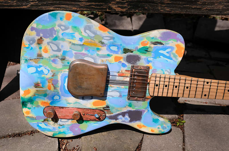 Custom Handmade Reclaimed Wood Telecaster | Reverb UK