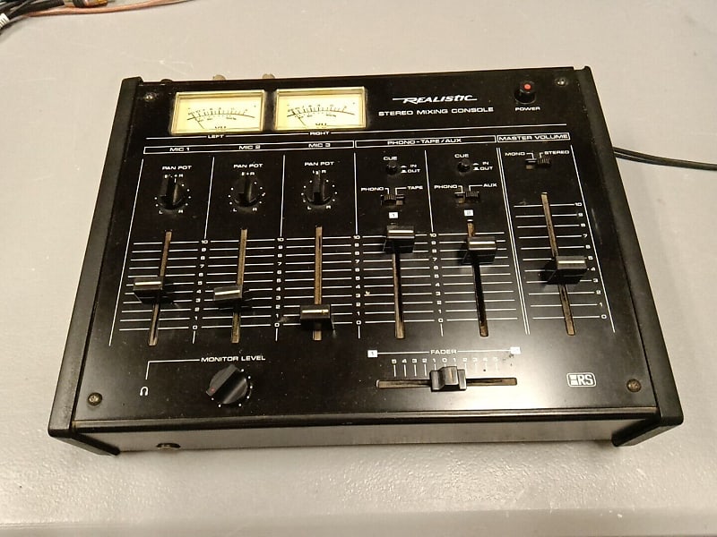 Realistic 32-1200B Stereo Mixing Console Radio Shack Working | Reverb