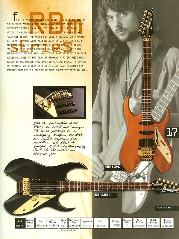 Ibanez REB BEACH RBM SERIES 1994 - Wood | Reverb