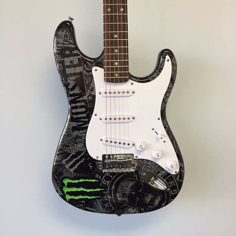 Squier Strat Monster Energy Graphic 2012 | Reverb