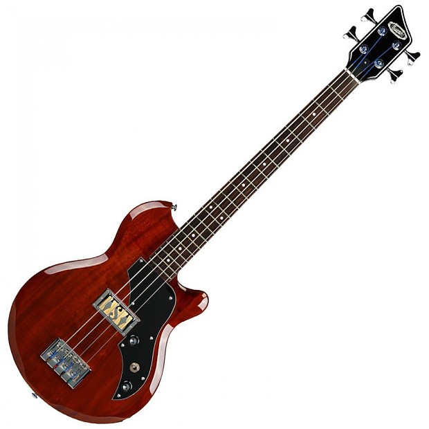 SUPRO HUNTINGTON 1 BASS GUITAR W/PIEZO - NATURAL MAHOGANY | Reverb