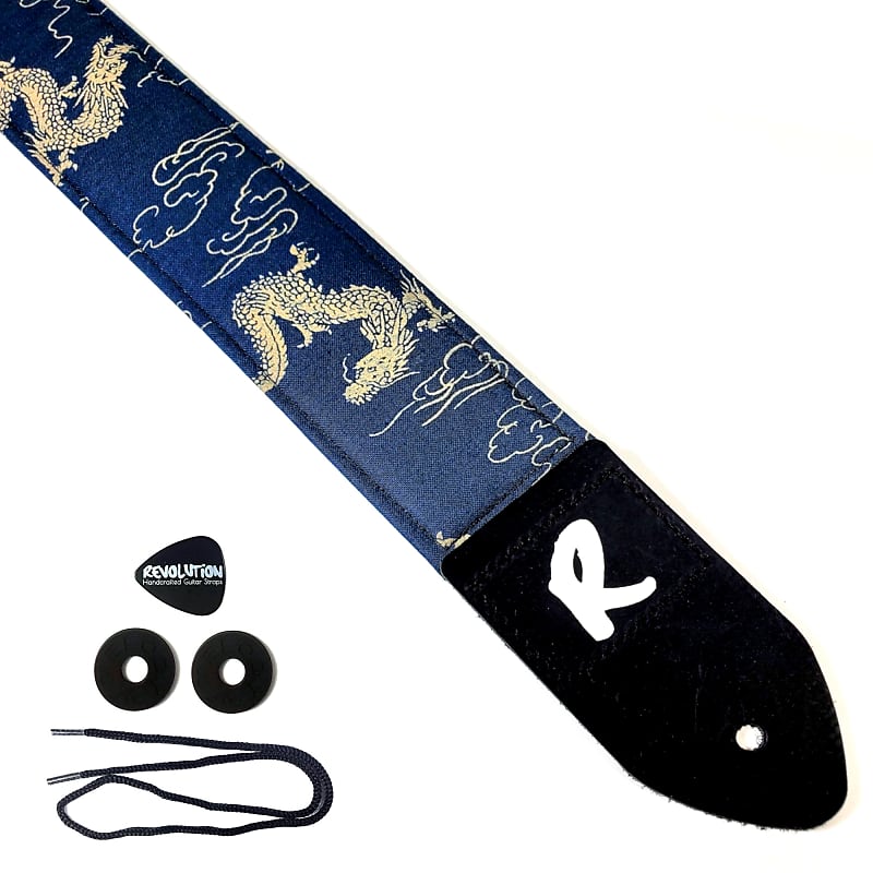 Japanese Dragon Guitar Strap - Dragons Guitar Strap - | Reverb