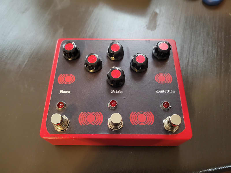 Pedalpcb Parentheses Fuzz Distortion Octave Boost- Red Sunn | Reverb