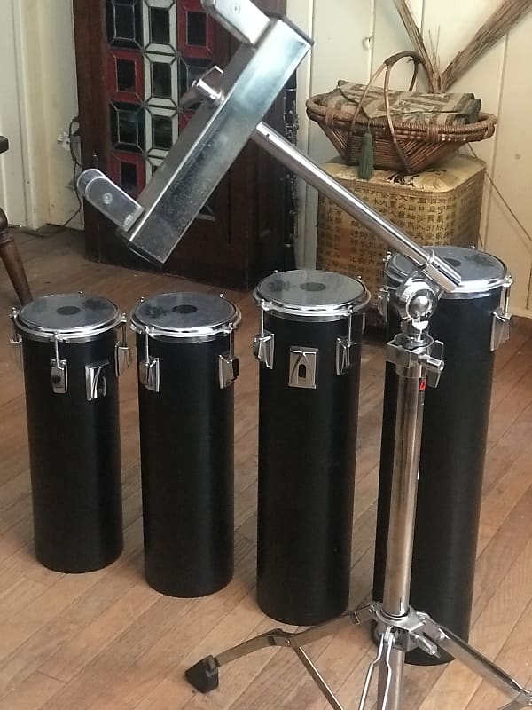 Rare Tama Low Pitch Octoban 1985 - Black | Reverb