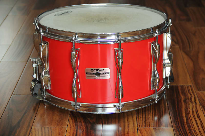 RARE Yamaha Recording Custom 9000 - Hot Red 14x8 snare | Reverb France