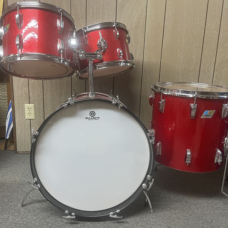 Ludwig Super Classic sparkle 1960s - Red sparkle | Reverb