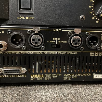 Yamaha H5000 Power amplifier 1400w Bridge | Reverb