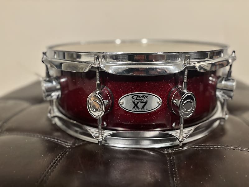 PDP X7 - Red Glitter fade-to-black lacquer | Reverb