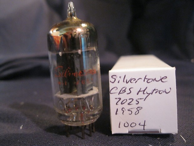 Vintage Silvertone CBS Hytron 7025 12AX7 Tube 1958 Tested | Reverb