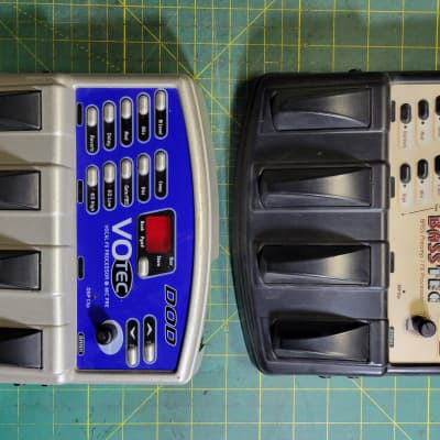 Pair of Multi-Effects Pedals DOD VoTec Vocal Processor/Mic | Reverb