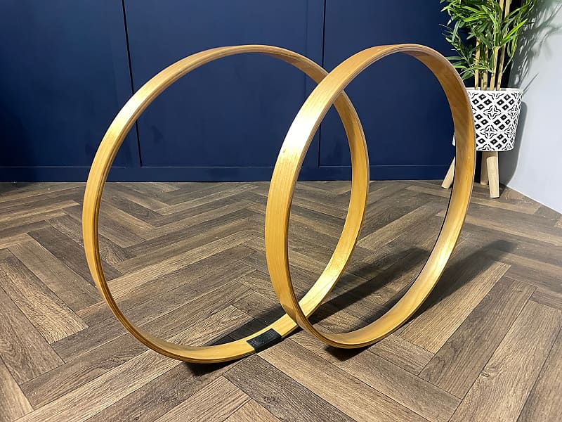 Yamaha Birch Bass Drum 20” Wooden Hoops Rims Hardware #LH31 | Reverb