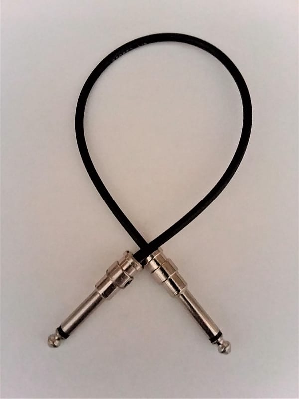 George L's pre-made Instrument cable 12" with nickel plated | Reverb