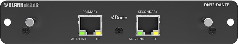 Klark Teknik DN32-DANTE 32x32-ch Dante Expansion Module | Reverb